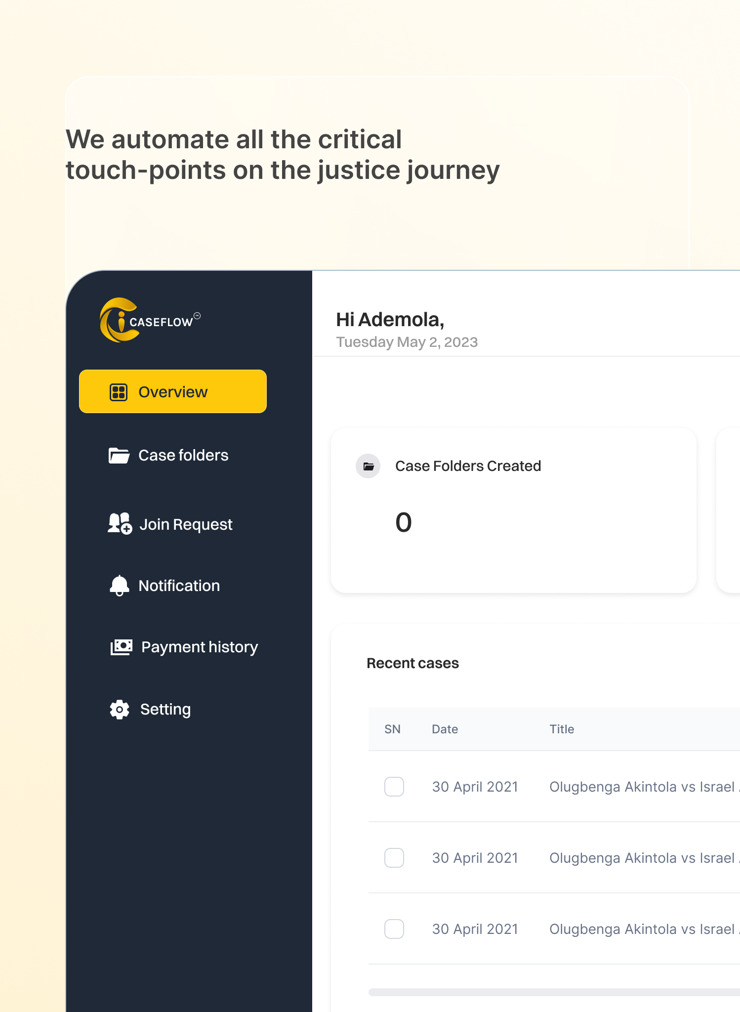 iCase - Welcome to the future of legal practice